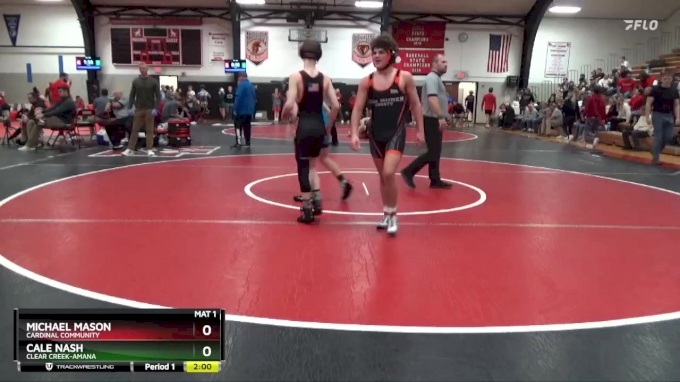 120 lbs Round 5 - Cale Nash, Clear Creek-Amana vs Michael Mason ...