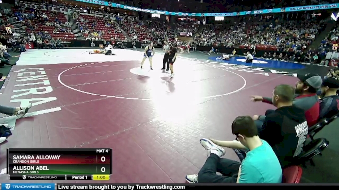 Girls 235 lbs Cons. Round 1 - Samara Alloway, Crandon Girls vs Allison ...