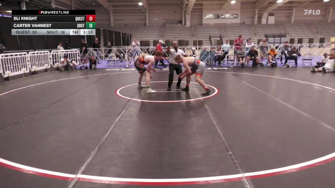 195 lbs Final - Eli Knight, Quest School Of Wrestling Gold vs Carter ...
