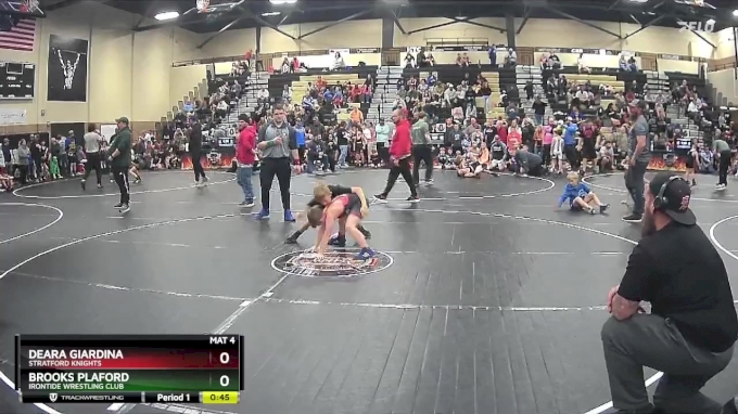 80 lbs Cons. Semi - Brooks Plaford, Irontide Wrestling Club vs DeAra ...