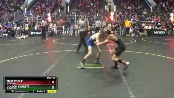 72 lbs Champ. Round 2 - Colton Everett, Dundee WC vs Milo Poole, Romeo WC