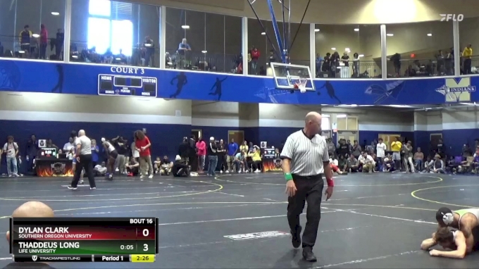 133 lbs Champ. Round 1 - Dylan Clark, Southern Oregon University vs ...