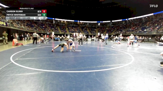 124 lbs Consy 1 - Carson Elder, Bethel Park vs Pryce Whiteman, Saegertown
