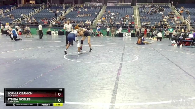 152 lbs Champ. Round 1 - Sophia Ozanich, Jack Britt vs Jymeia Nobles ...
