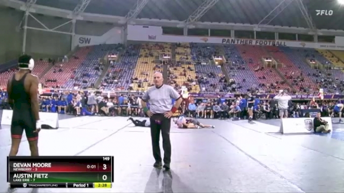 149 lbs Quarters & 1st Wb (16 Team) - Devan Moore, Newberry vs Austin ...