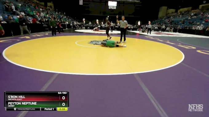 6A-190 lbs Cons. Round 3 - S`ron Hill, Wichita-East vs Peyton Neptune ...