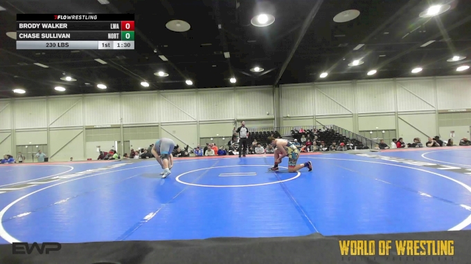 230 lbs Quarterfinal - Brody Walker, LWA 14U vs Chase Sullivan ...