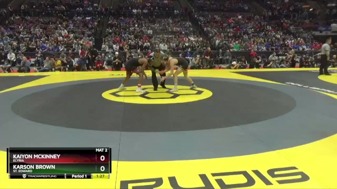 D1-113 lbs 1st Place Match - Kaiyon McKinney, Elyria vs Karson Brown ...