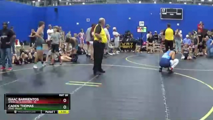 150 lbs Round 2 (6 Team) - Isaac Barrientos, American Gladiators vs ...
