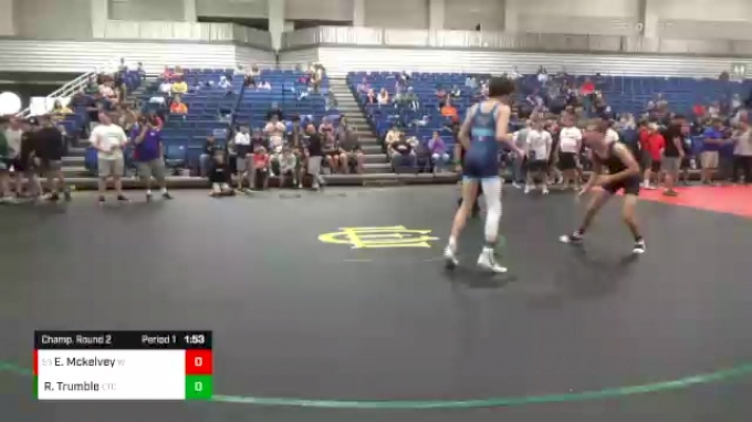 129 lbs Champ. Round 2 - Ethan Mckelvey, Brownsburg vs Rider Trumble ...