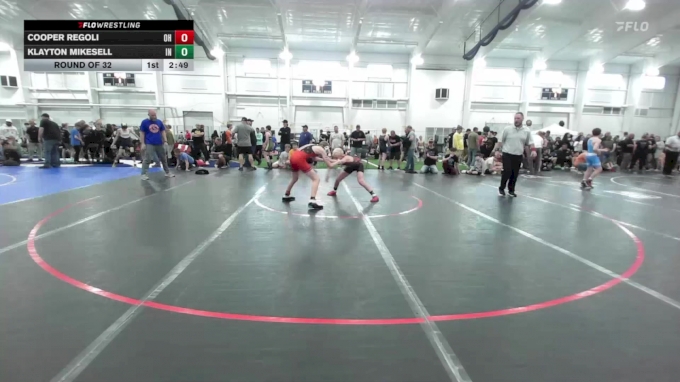 S-102 lbs Round Of 32 - Cooper Regoli, OH vs Klayton Mikesell, IN