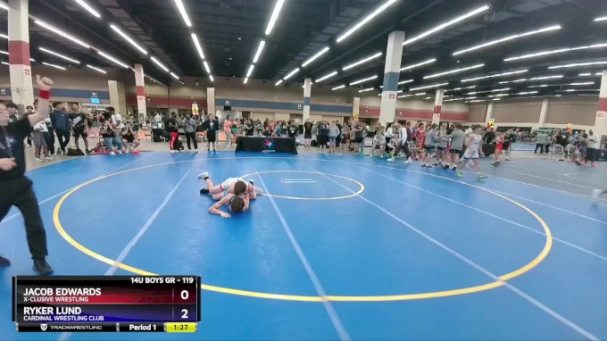 119 lbs 3rd Place Match - Jacob Edwards, X-CLUSIVE Wrestling vs Ryker ...