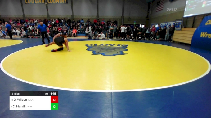 218 lbs Round Of 16 - Dominic Wilson, Tulare Union vs Coby Merrill, JW ...