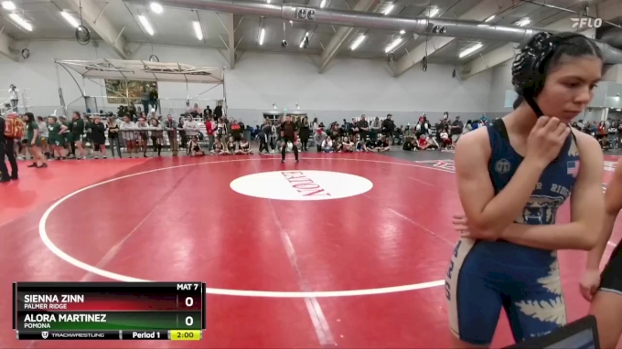 115 lbs Champ. Round 3 - Alora Martinez, Pomona vs Sienna Zinn, Palmer ...