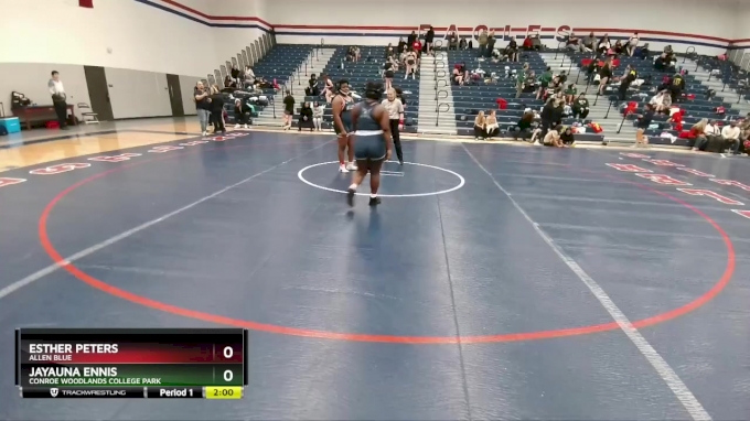 235 lbs Round 5 - Esther Peters, Allen Blue vs Jayauna Ennis, Conroe ...