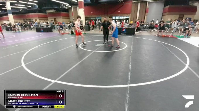 157 lbs Cons. Round 2 - Carson Heiselman, Panhandle RTC vs James Pruett ...