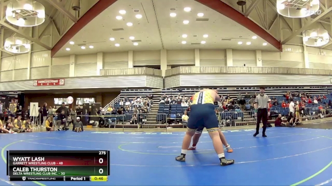 275 lbs Round 1 (6 Team) - Wyatt Lash, Garrett Wrestling Club vs Caleb ...