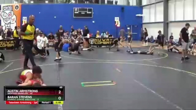 65 lbs Round 3 (6 Team) - Austin Armstrong, Backyard Brawlers vs Baran ...