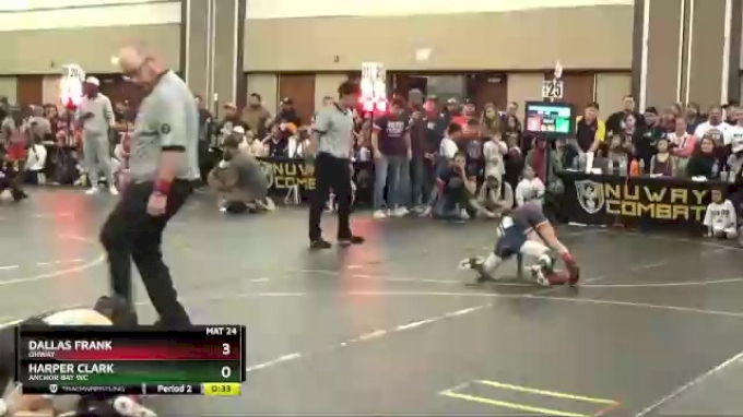 52 lbs 1st Place Match - Harper Clark, Anchor Bay Wc vs Dallas Frank, OHWAY