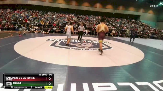 175 lbs Champ. Round 2 - Emiliano De La Torre, Sparks vs Ivan Tibbet ...