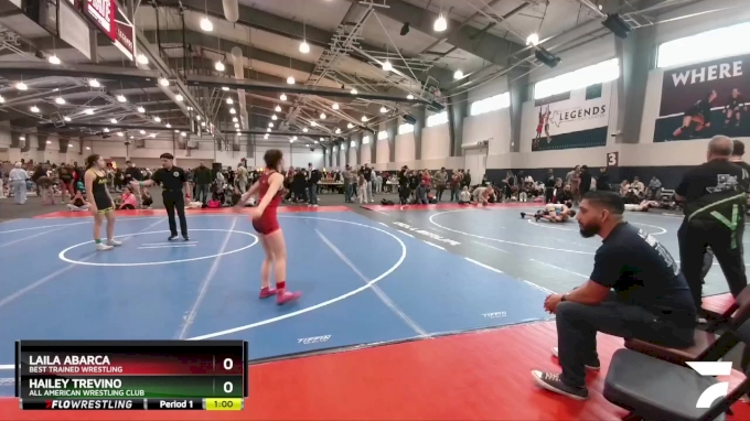 113 lbs Cons. Semi - Laila Abarca, Best Trained Wrestling vs Hailey ...