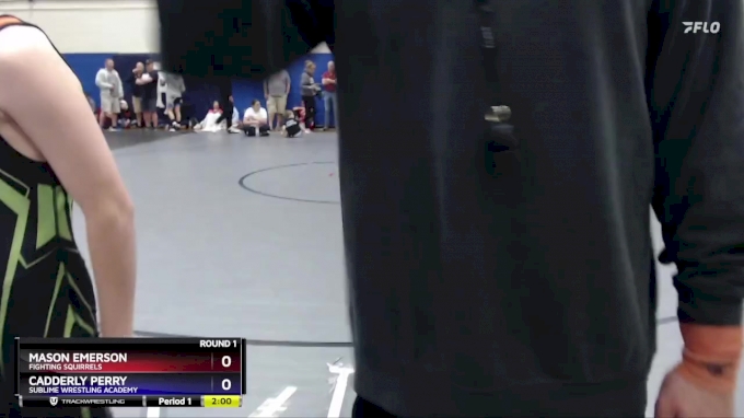 97 lbs Round 1 - Mason Emerson, Fighting Squirrels vs Cadderly Perry ...