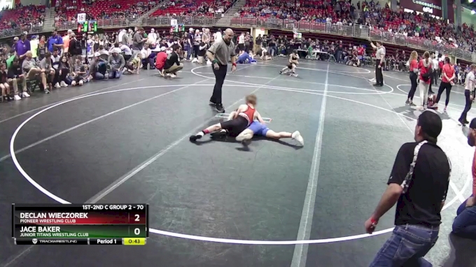 70 lbs Cons. Round 2 - Declan Wieczorek, Pioneer Wrestling Club vs Jace ...