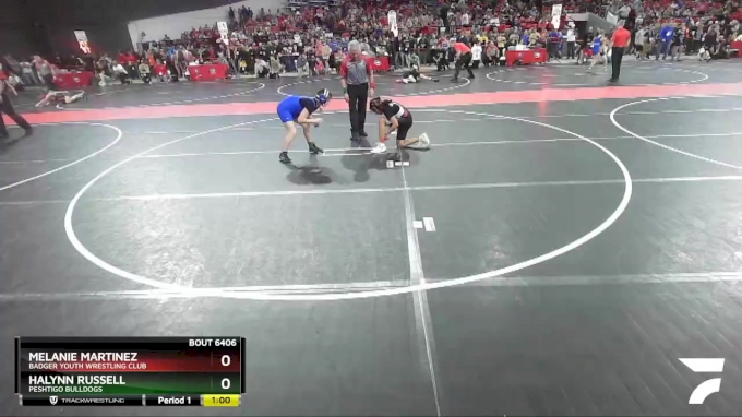 120 lbs Quarterfinal - Halynn Russell, Peshtigo Bulldogs vs Melanie ...