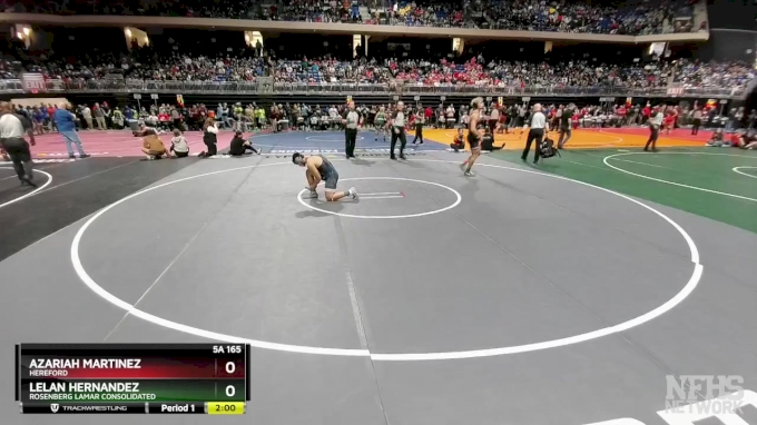5A 165 lbs Champ. Round 1 - Lelan Hernandez, Rosenberg Lamar ...