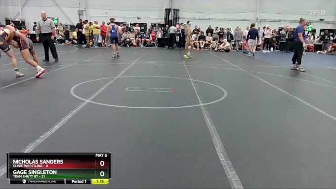 126 lbs Round 5 (8 Team) - Gage Singleton, Team Shutt GT vs Nicholas ...