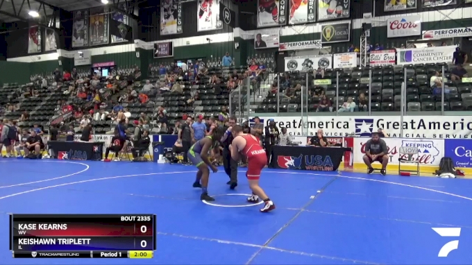 165 lbs Cons. Round 2 - Kase Kearns, WV vs Keishawn Triplett, IL