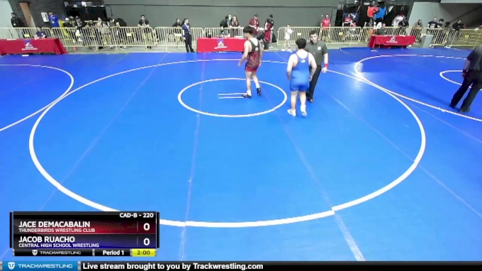 220 lbs 1st Place Match - Jace Demacabalin, Thunderbirds Wrestling Club ...