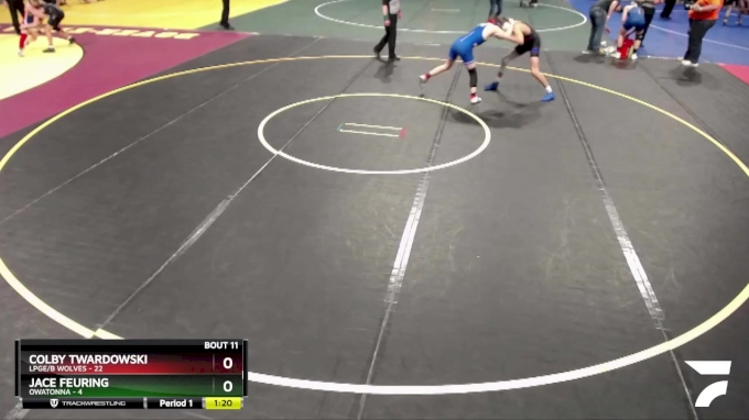 135 lbs Finals (8 Team) - Jace Feuring, Owatonna vs Colby Twardowski ...