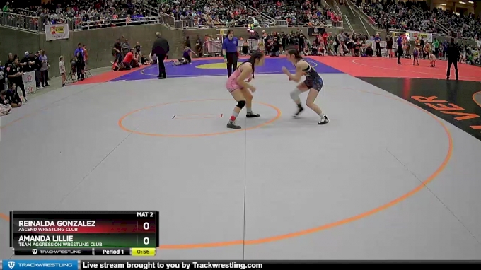 110 lbs Champ. Round 2 - Amanda Lillie, Team Aggression Wrestling Club ...