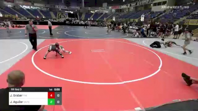 54 lbs Rr Rnd 3 - Jacob Graber, The Funky Singlets vs Jordan Aguilar ...