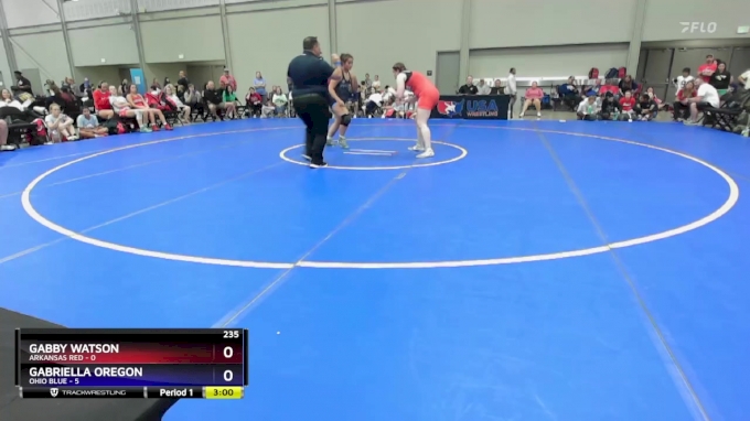 235 lbs Round 1 (8 Team) - Gabby Watson, Arkansas Red vs Gabriella ...