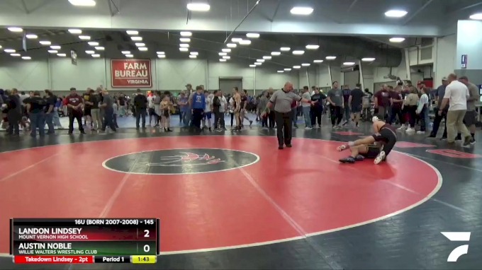 145 lbs Quarterfinal - Austin Noble, Willie Walters Wrestling Club vs ...