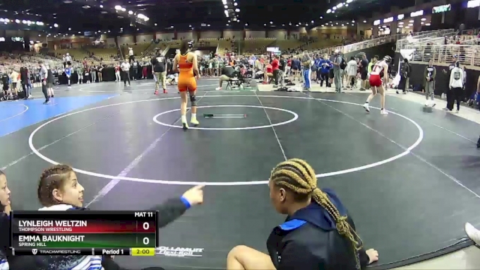 110 lbs Quarterfinal - Emma Bauknight, Spring Hill vs Lynleigh Weltzin ...