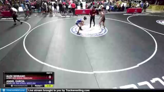 132 lbs Champ. Round 2 - Alex Serrano, Gilroy High School Wrestling vs ...