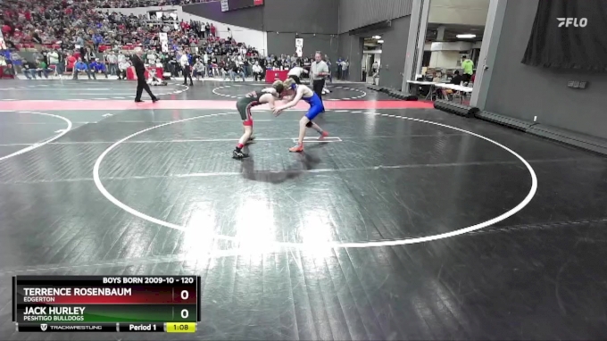 120 lbs Champ. Round 1 - Terrence Rosenbaum, Edgerton vs Jack Hurley ...