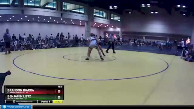 182 lbs Round 6 (10 Team) - Benjamin Lietz, Wildcat Nation vs Brandon ...
