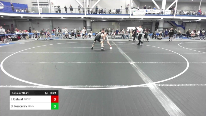 141 lbs Consi Of 16 #1 - Ian Oslwat, Brown University vs Shane Percelay ...