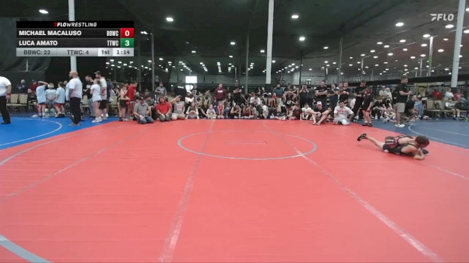 68 lbs Round 1 (6 Team) - Michael Macaluso, Barn Brothers WC vs Luca ...