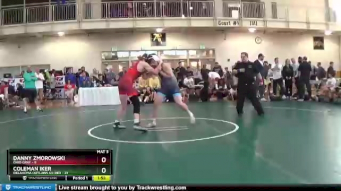 165 lbs Round 1 (8 Team) - Danny Zmorowski, Ohio Gray vs Coleman Iker ...