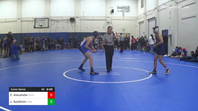 126 lbs Consolation - Devin Alexander, Buchanan vs Jay T Appleton, Frontier