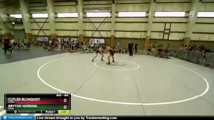 160 lbs Cons. Round 3 - Bryton Harding, Utah vs Cutler Blonquist, Utah