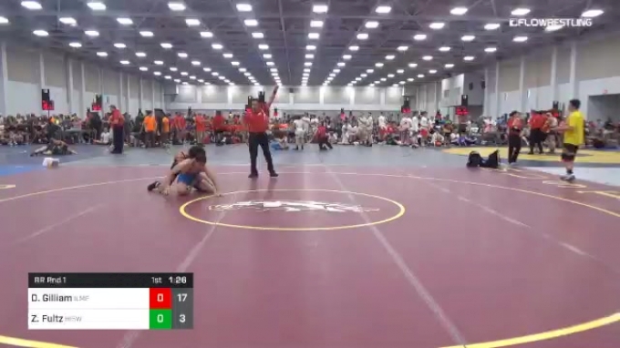 132 lbs Rr Rnd 1 - David Gilliam, Illinois Menace Freddy vs Zach Fultz ...