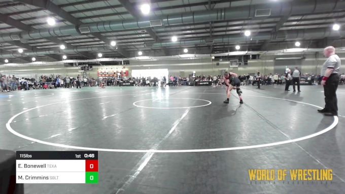 115 lbs Consi Of 32 #2 - Ethan Bonewell, Texas Elite vs Matthew ...
