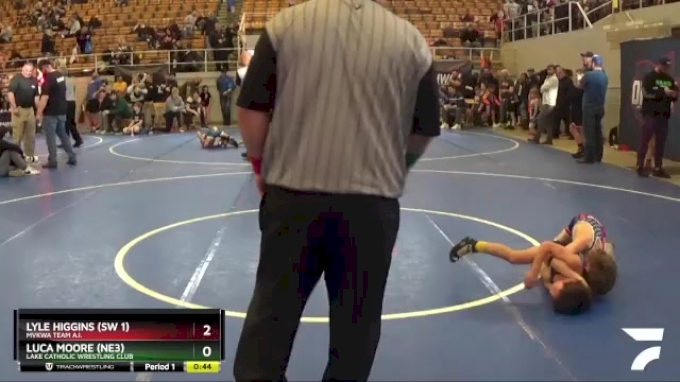 58 lbs Cons. Semi - Lyle Higgins (sw 1), MVKWA Team A.I. vs Luca Moore (ne3), Lake Catholic ...
