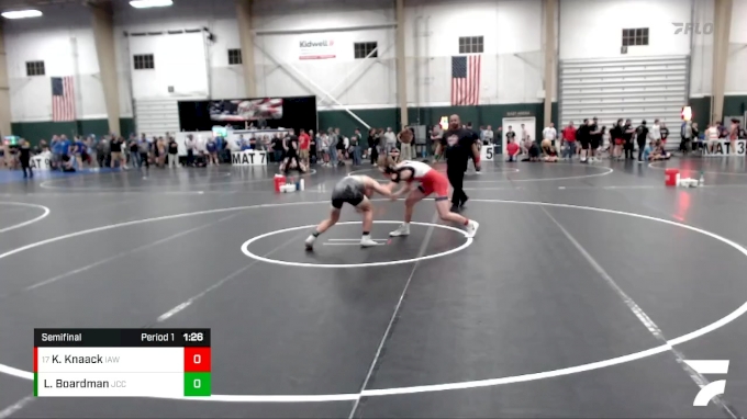 144 lbs Semifinal - Kolt Knaack, IAWC vs Levi Boardman, Johnson County ...